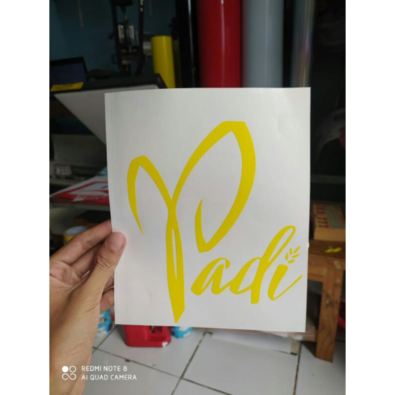 Jual STIKER PADI REBOND UKURAN LAPTOP | STICKER CUSTOM ANIME BAND LOGO ...