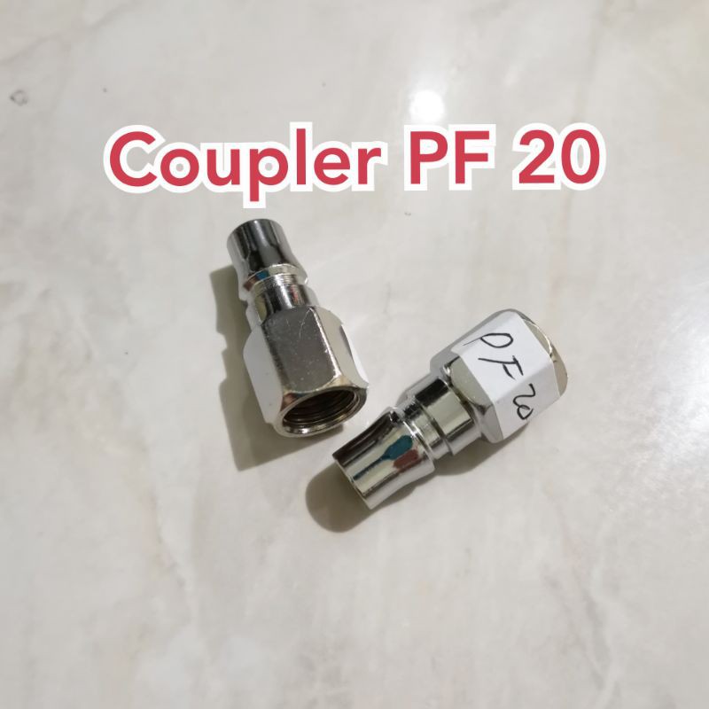 Jual quick coupler PF 20 kopler sambungan selang kompresor konektor ...