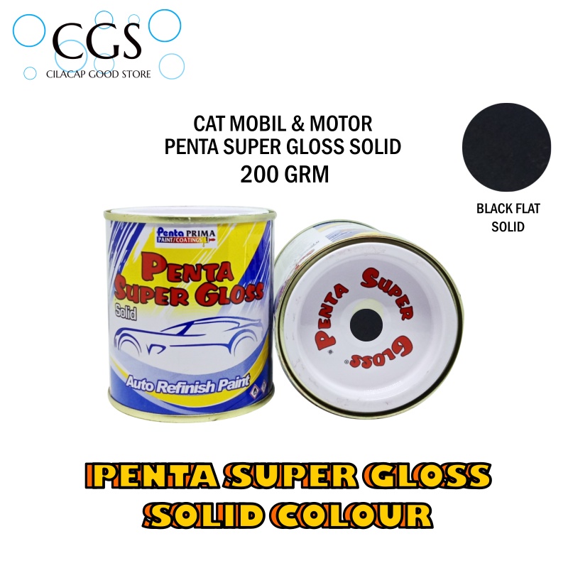 Jual Cat Penta HITAM DOFF 200 gram - penta black doff - cat motor hitam ...