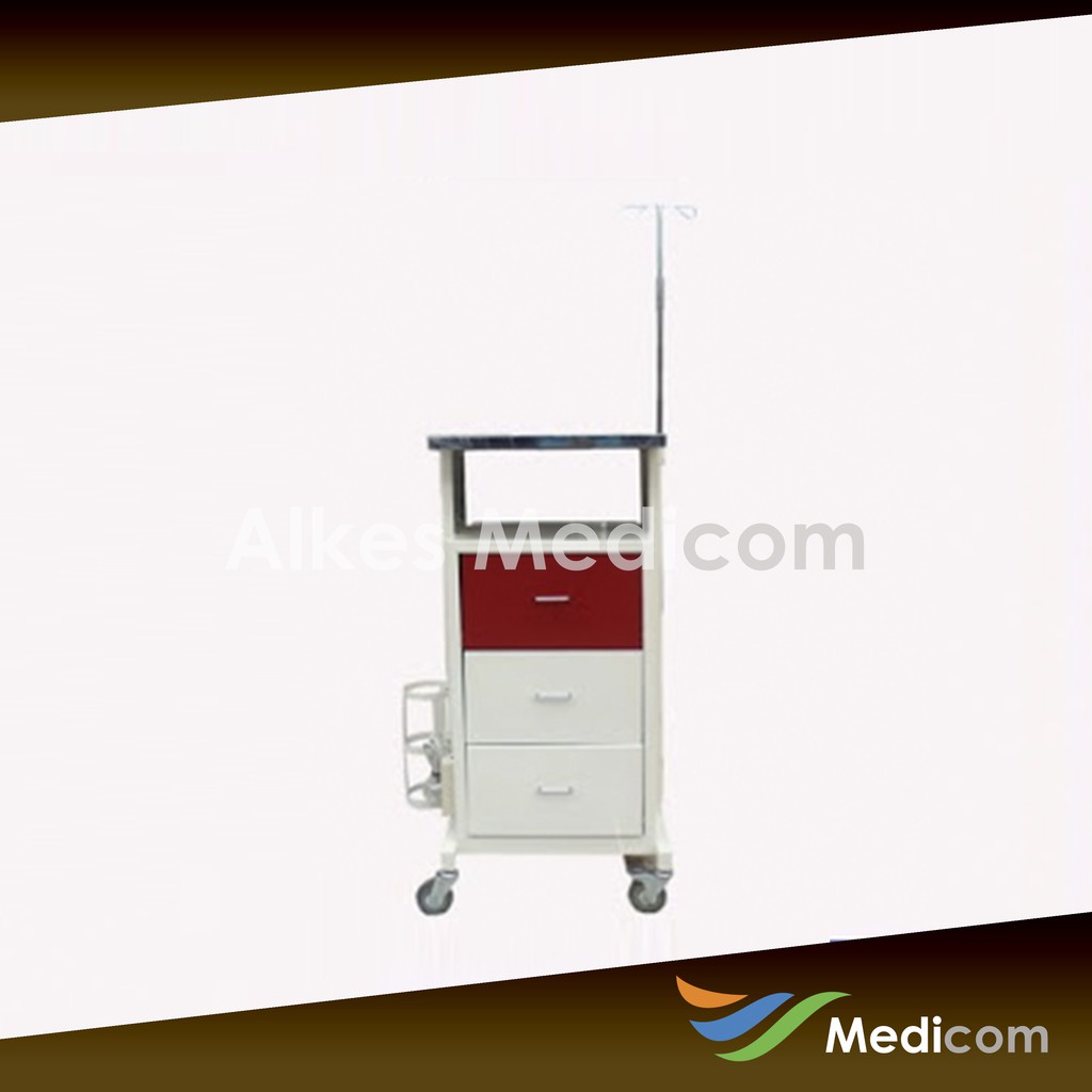 Jual Troli Emergency Medis | Rak Trolley Darurat Rumah Sakit | Shopee ...