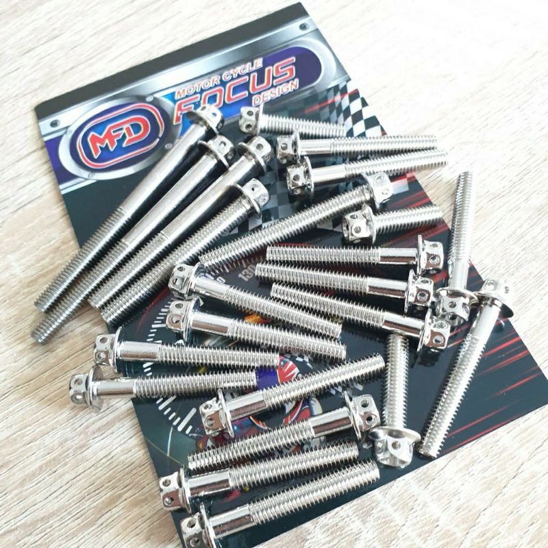 Jual BAUT PROBOLT BLOK MESIN TIGER CB GL MEGAPRO BAUT BAK MESIN SET KIRI KANAN PNP HONDA TIGER ...