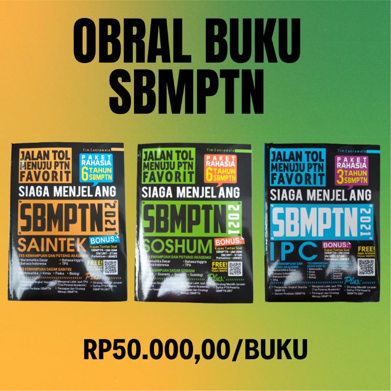 Jual Buku SBMPTN 2021 (Saintek, Soshum, IPC) | Shopee Indonesia