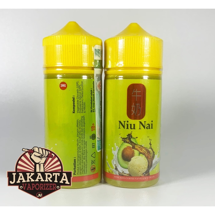 Jual [100ML] NIU NAI AVOGATO AVOCADO COFFEE VANILLA 100ML 3MG 6MG VAPE ...