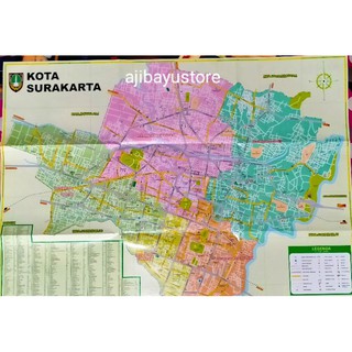 Jual Peta Surakarta Peta Lembaran | Shopee Indonesia