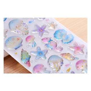 Jual Stiker timbul 3D korea sticker glitter magic label sticker ...