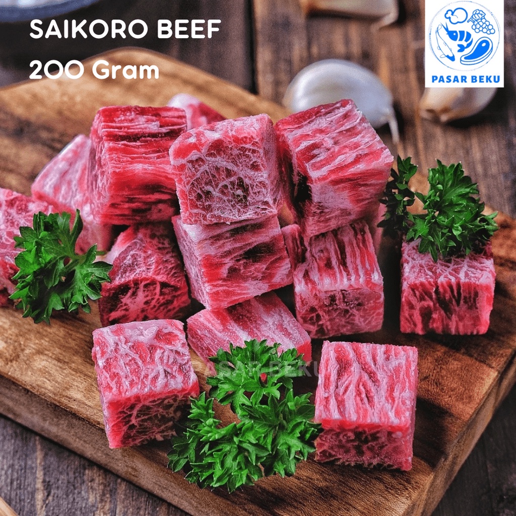 Jual Saikoro Beef 200 Gram Cube Steak Ala Jepang Frozen Food Padang | Shopee Indonesia