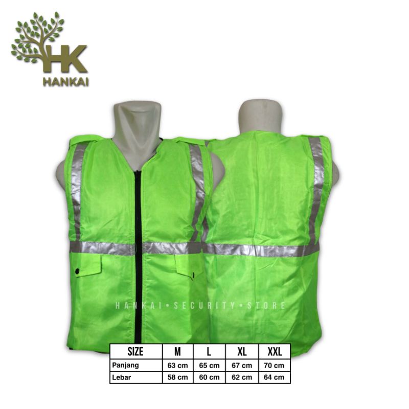 Jual Rompi Safety Hijau Rompi Proyek Rompi Parkir Rompi Motor Termurah ...