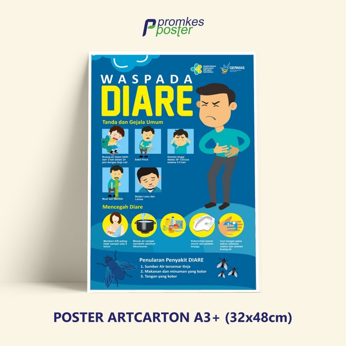 Jual Poster Kesehatan Waspada Anak Diare | Shopee Indonesia