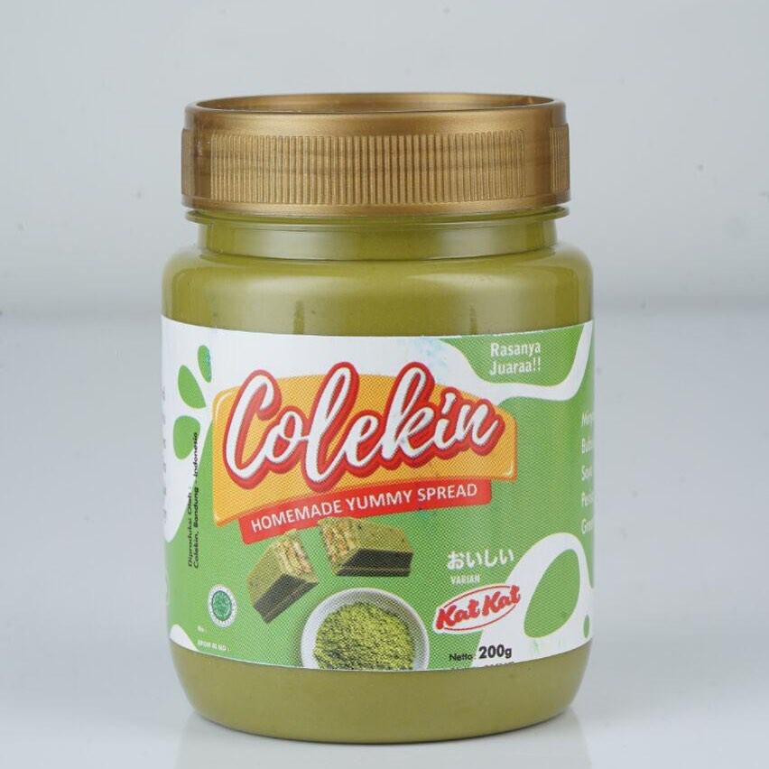 Jual Selai Roti Colekin Rasa Kat Kat Greentea 200 Gr | Shopee Indonesia