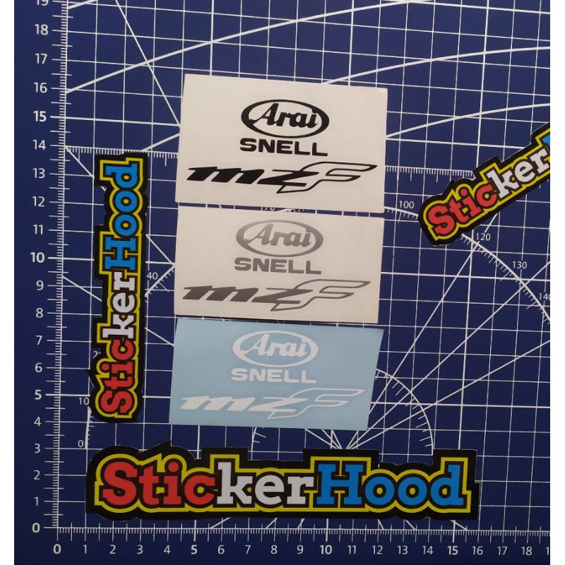 Jual STICKER STIKER HELM ARAI SNELL MZF | Shopee Indonesia