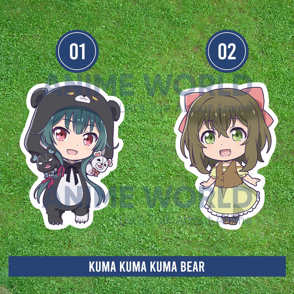 Jual Stiker Anime Kuma Kuma Kuma Bear Lengkap - Stiker The Bears Bear a ...