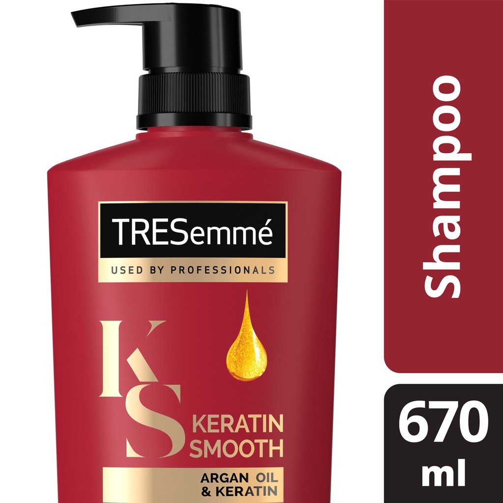 Tresemme Shampo Keratin Smooth 670 ml - Sampo Perawatan Rambut Lembut ...