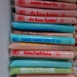 Jual Plastik Es Mambo Sablon Tulisan Putih Es Kenyot /Es Spidol /Es ...