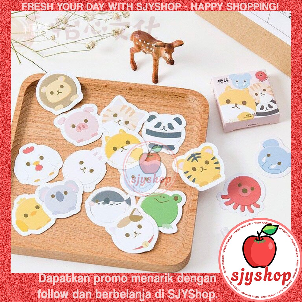 Jual Sticker Packs Animal Cartoon / Stiker Pak Hewan Kartun /DIY Daily ...