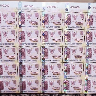 Jual Materai 10000 / Materai 10rb asli 1 lembar | Shopee Indonesia