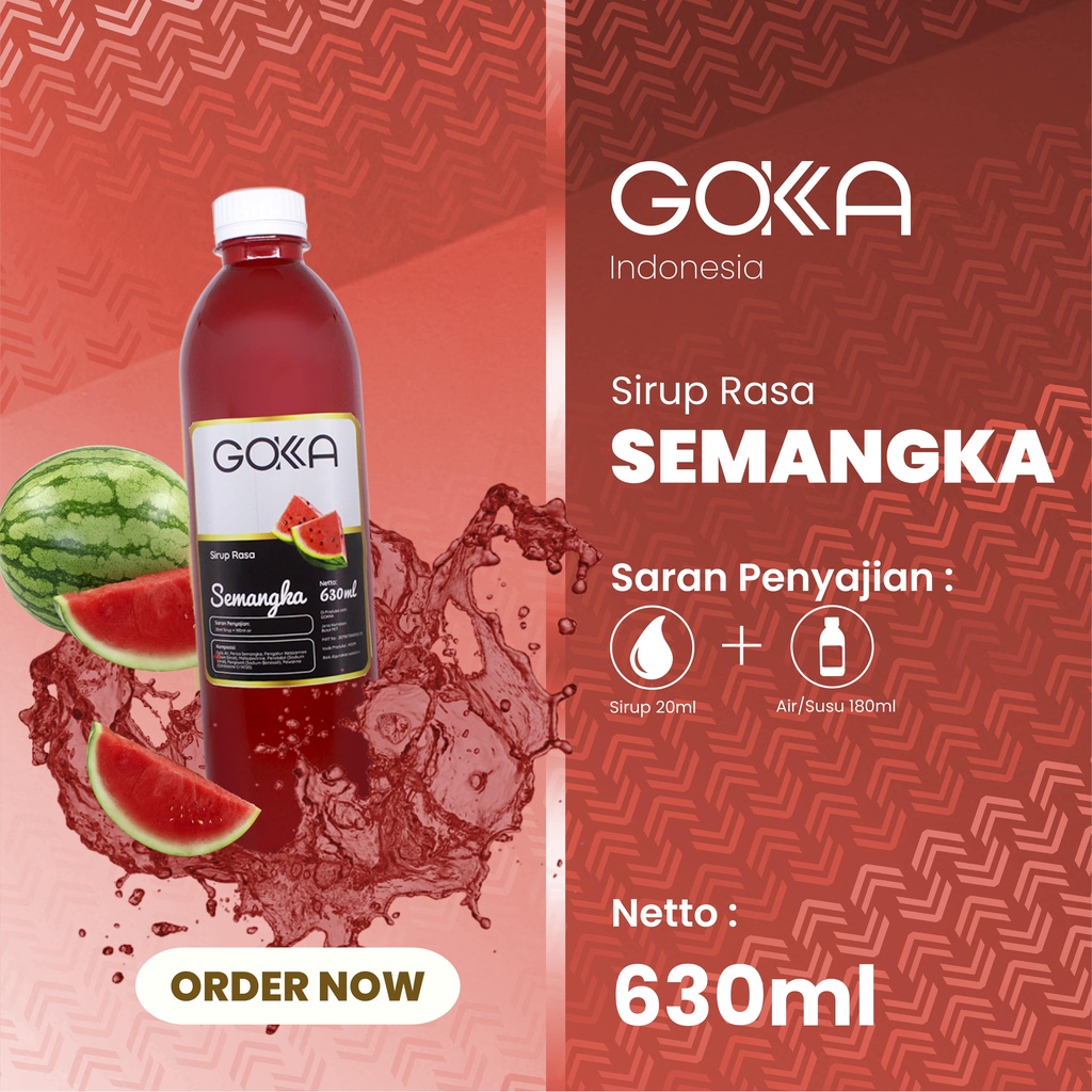 Jual Sirup Gokka Rasa Semangka / Minuman Syrup Gokka Rasa Semangka ...