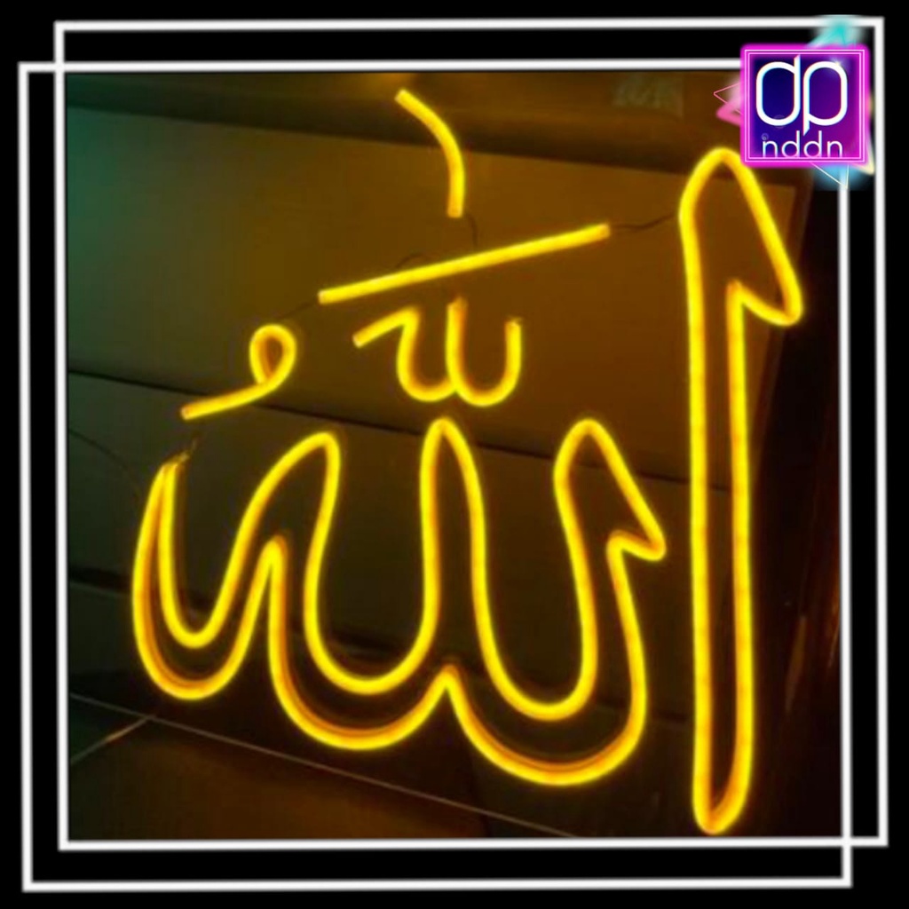 Jual Lampu Hias Neon Flex Custom Lafadz Allah | Shopee Indonesia