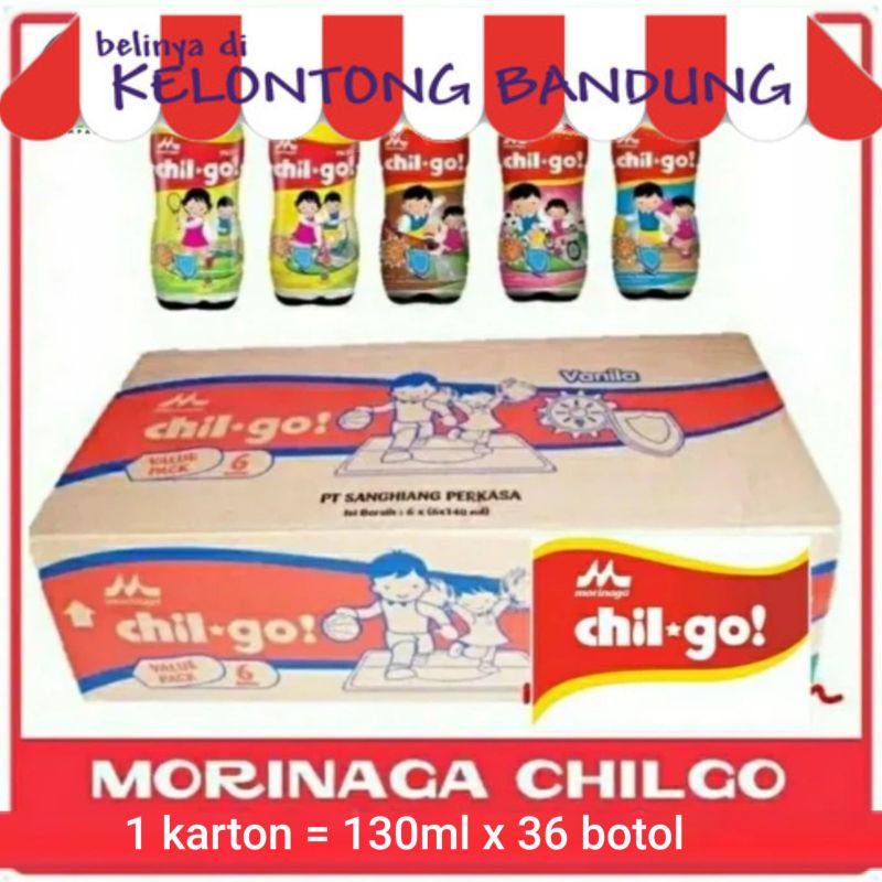 Jual Morinaga Chilgo 130 ml Susu Cair Steril Chil Go per dus box karton | Shopee Indonesia
