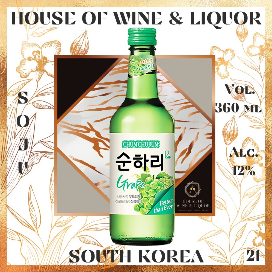 Jual Chumchurum / Chum Churum Korea Soju Grape 360ml | Shopee Indonesia