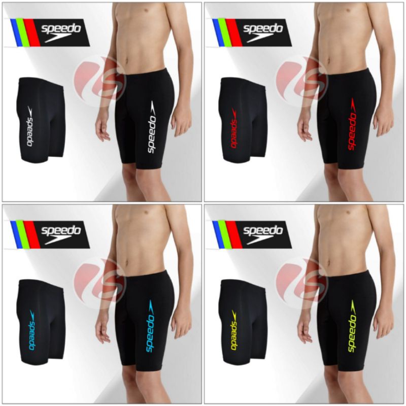 Jual Celana renang ketat celana renang pendek celana renang diving short pants black sporty s p ...