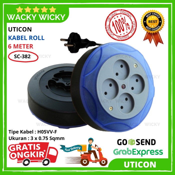 Jual Kabel Roll UTICON MCR-2806 - 6 meter (Dengan ARDE) Kabel Gulung ...