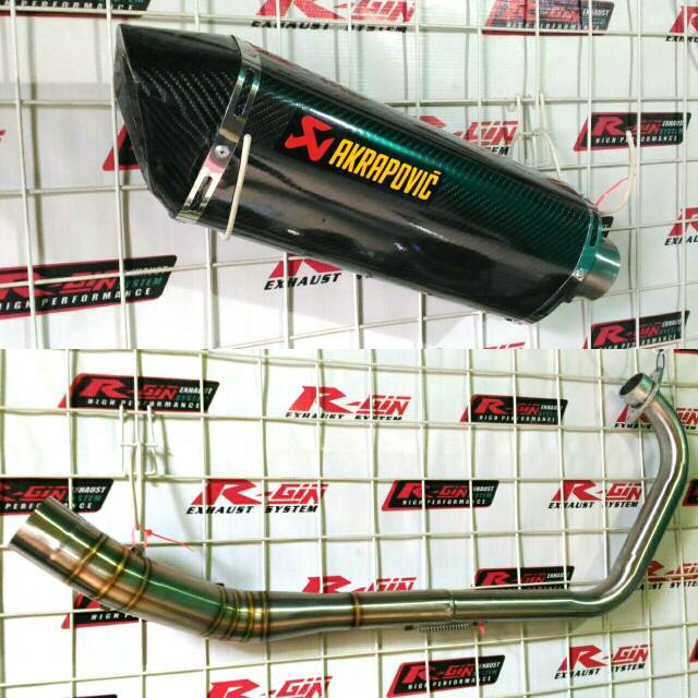 Jual Knalpot Racing Akrapovic Layang Evo Carbon New Vixion R NVA NVL R15 VVA V1 V2 V3 leher Las ...