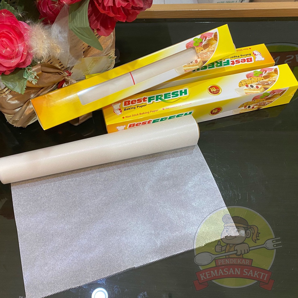 Jual Baking Paper 30cm x 10m Best Fresh - Kertas Roti - Kertas Baking ...