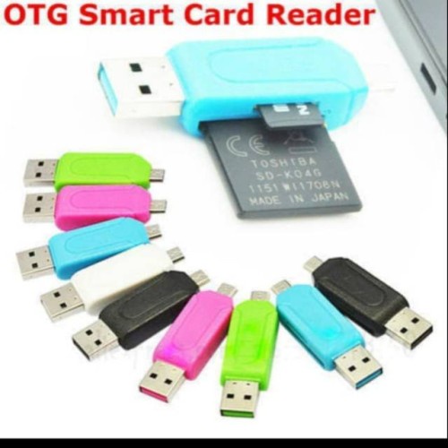 Jual Card Reader OTG USB Multi Micro SD & SD Card Bisa Ke HP dan Laptop ...