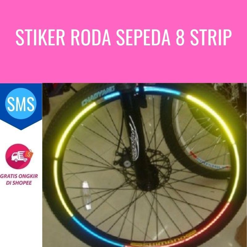 Jual Stiker Roda Sepeda 8 Strip | Shopee Indonesia