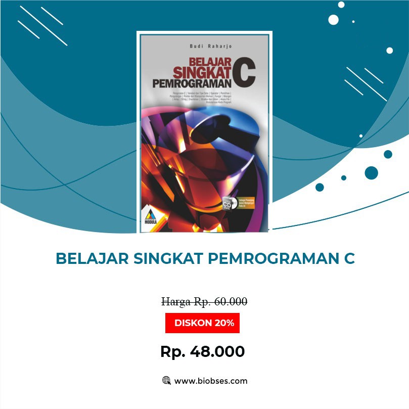 Jual BUKU BELAJAR SINGKAT PEMROGRAMAN C | Shopee Indonesia