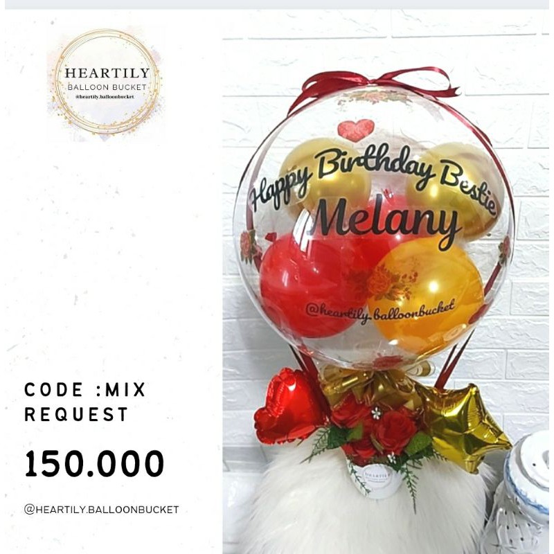 Jual [READY JKT 1HARI JADI] Buket Balon Bucket Balloon Bouquet Bunga ...