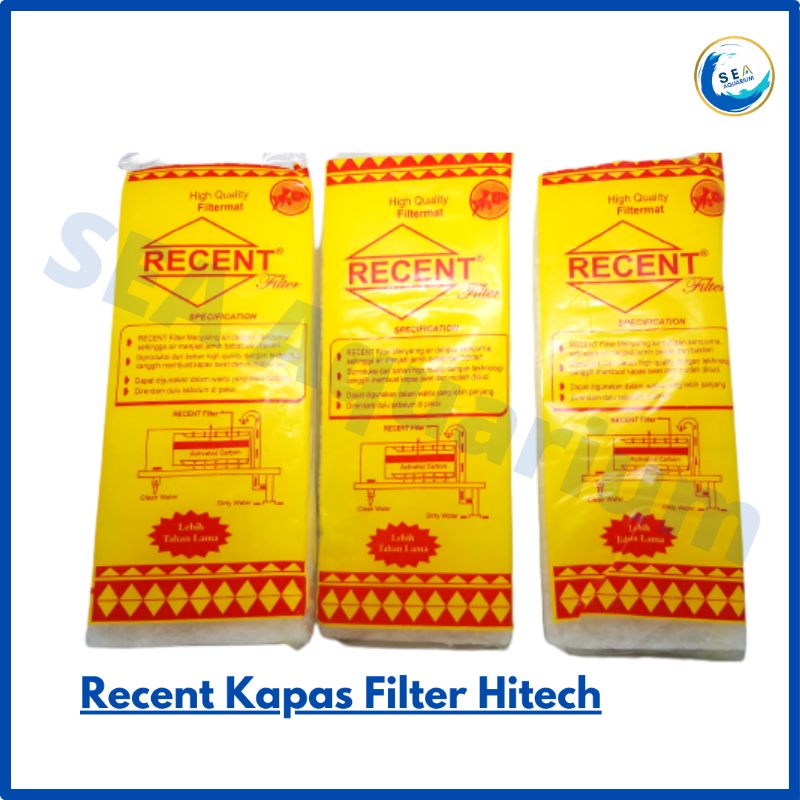 Jual Recent Kapas Filter Putih Hitech Busa Tebal Serat Karbon Aktif ...