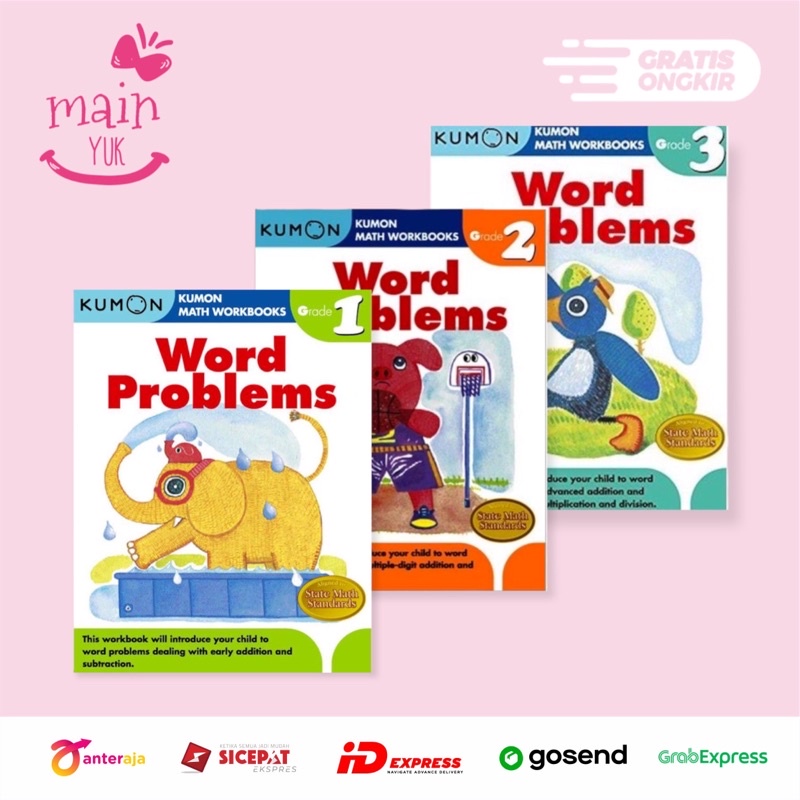 Jual Mainyuk - Kumon Word Problems Grade 1 2 3 Buku Kumon Matematika SD ... Jual Mainyuk - Kumon Word Problems Grade 1 2 3 Buku Kumon Matematika SD ...