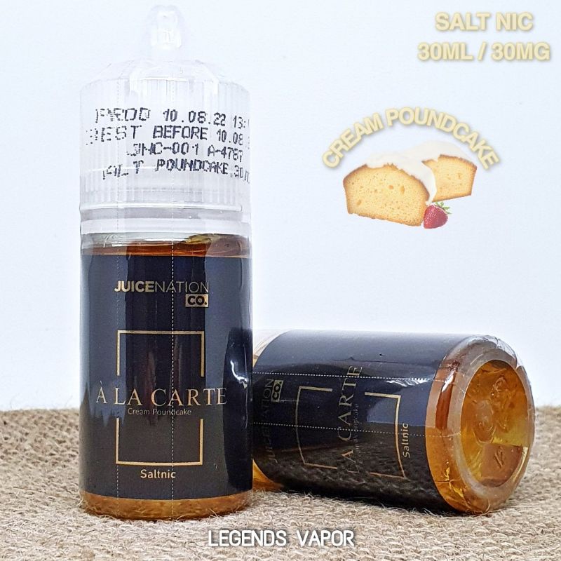 Jual SALT NIC - LIQUID ALA CARTE Cream Poundcake 30ML 30MG AUTHENTIC ...