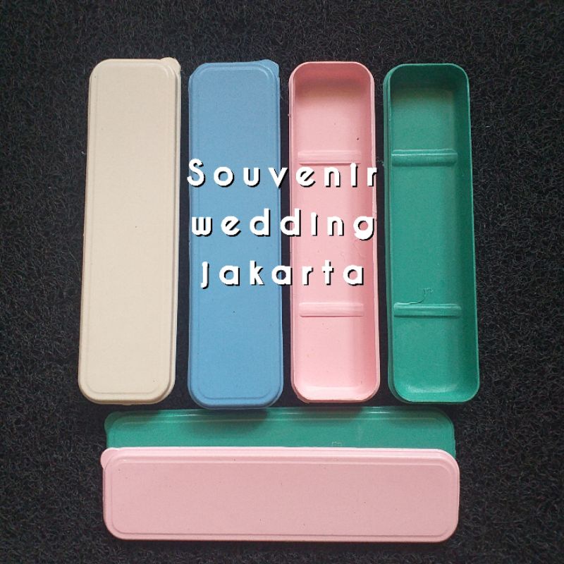 Jual souvenir box tempat sendok garpu sumpit/box tempat pensil | Shopee ...