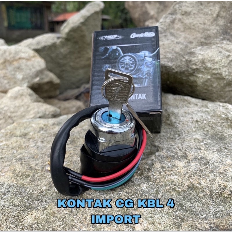 Jual KUNCI KONTAK CB CG KABEL 4 KEYSET CB100 CG125 SWITCH GL MEGAPRO ...