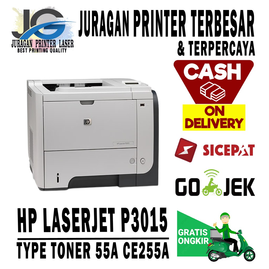 Jual printer hp laserjet p3015 ce255a printer laser mono murah berkualitas | Shopee Indonesia