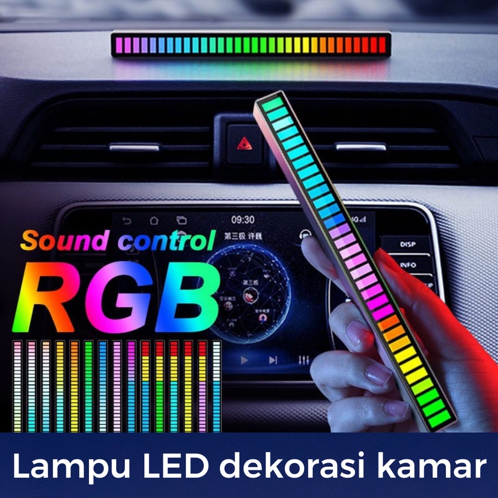 Jual NEW Lampu hias LED Bar Strip Indicator Audio Sound Control Bar ...
