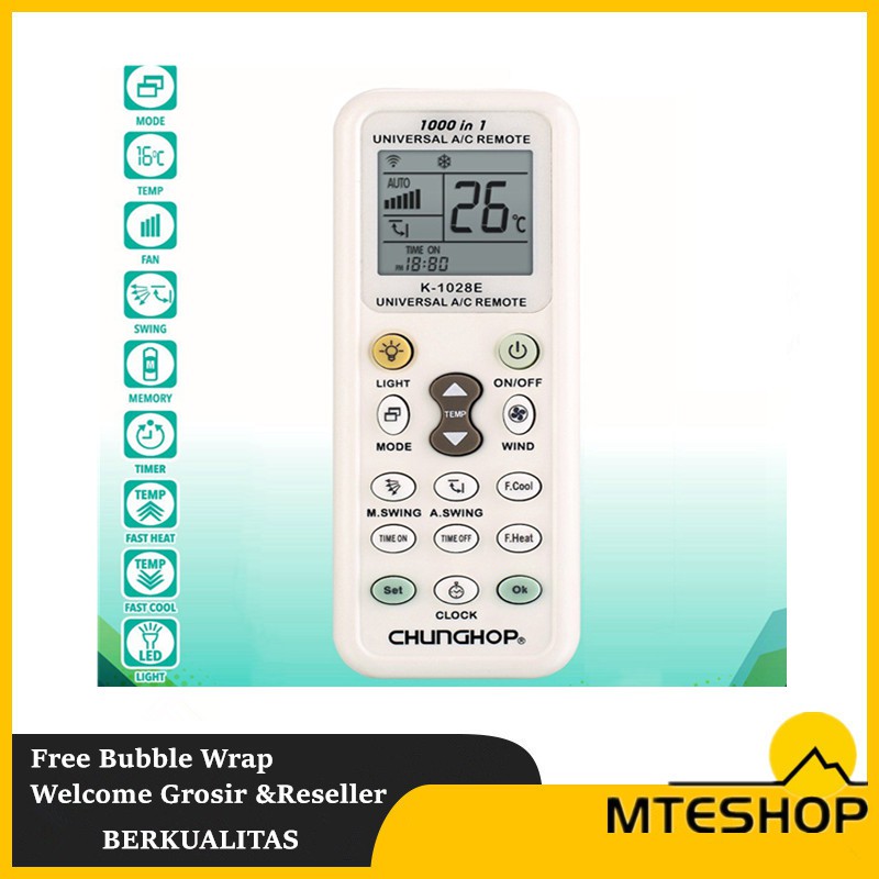 Remote AC UNIVERSAL multi remote ac A/C remote | Shopee Indonesia