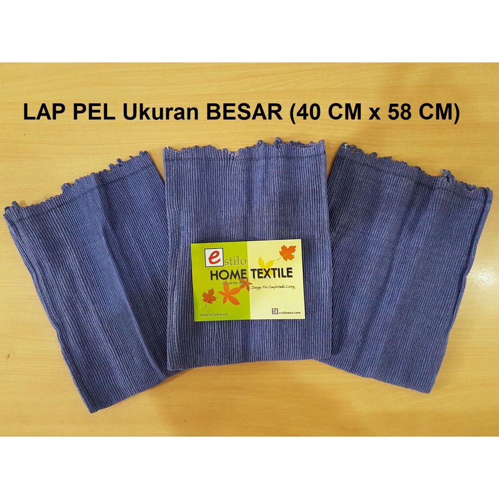 Jual Kain Lap Pel Uk BESAR Katun / Lap Lantai / Dapur BIRU - AWET - MURAH | Shopee Indonesia