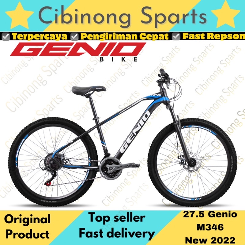 Jual Sepeda Gunung MTB 27.5 Genio M346 M347 24Speeds Cakram New 2022 | Shopee Indonesia