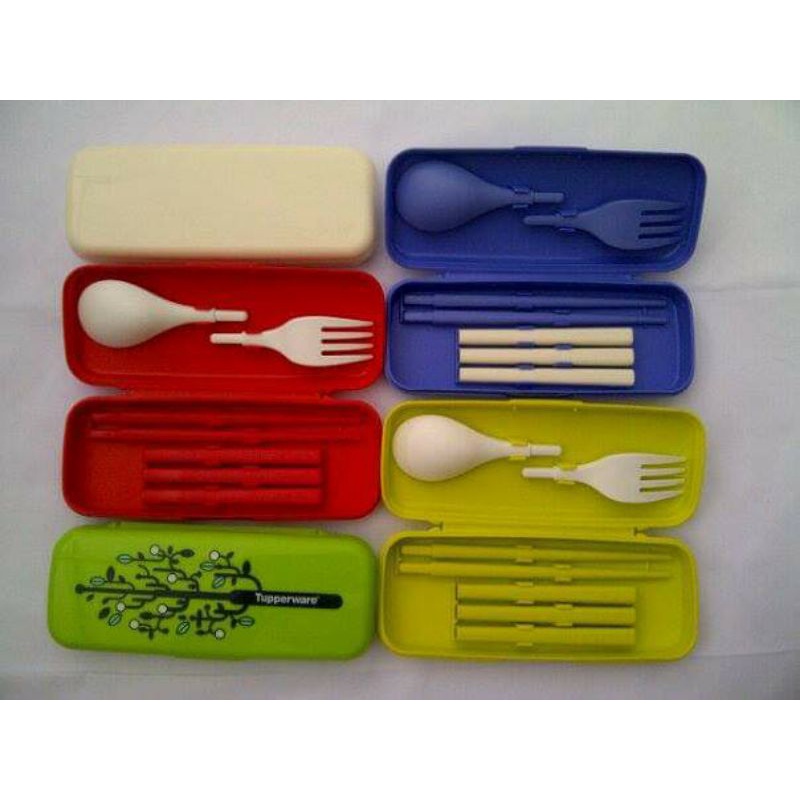 Jual Portable Chopstick Cutlery Set Tupperware (1set) | Shopee Indonesia