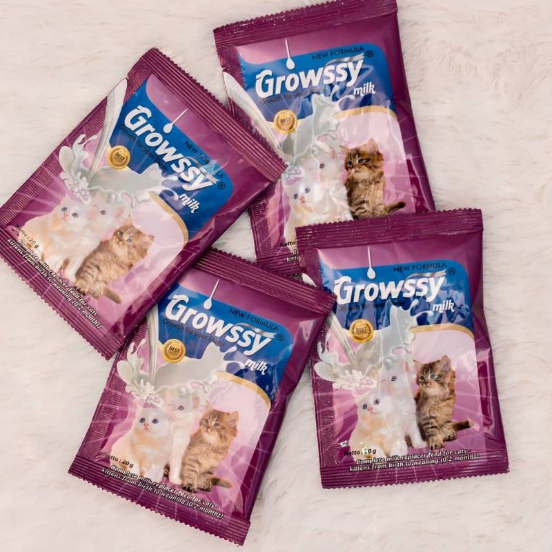 Jual Susu Kucing Growssy 1 Sachet - Growssy Milk Cat Susu Kucing Kitten ...
