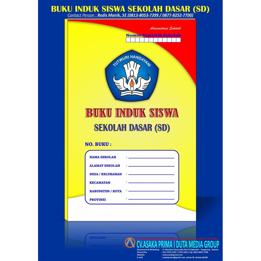 Jual BUKU INDUK SISWA SD (SEKOLAH DASAR) K13 - PENERBIT ASAKA PRIMA ...
