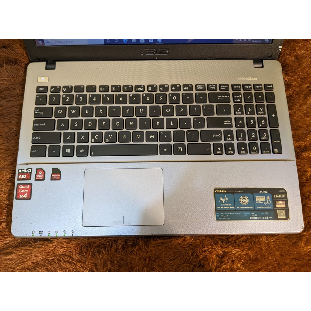 Jual Laptop Gaming Desain Asus X550Z AMD A10 7400P CrossFire Mulus ...