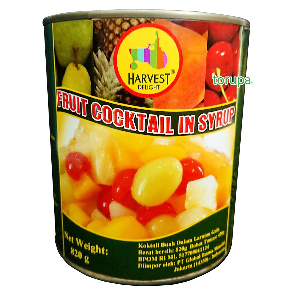 Jual Harvest Fruit Cocktail in Syrup 820 Gram Minuman Koktail Buah ...
