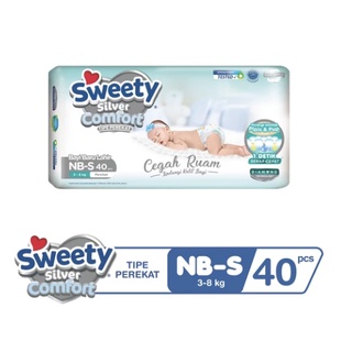 Jual SWEETY Silver Tape Rekat NewBorn NBS 40 | Shopee Indonesia