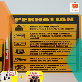 Jual Promo Rambu Himbauan / Informasi Masuk Perumahan Ukuran 60cm x ...