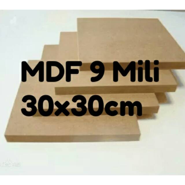 Jual MDF 9mm kayu papan mdf tebal 9mm 30x30cm | Shopee Indonesia