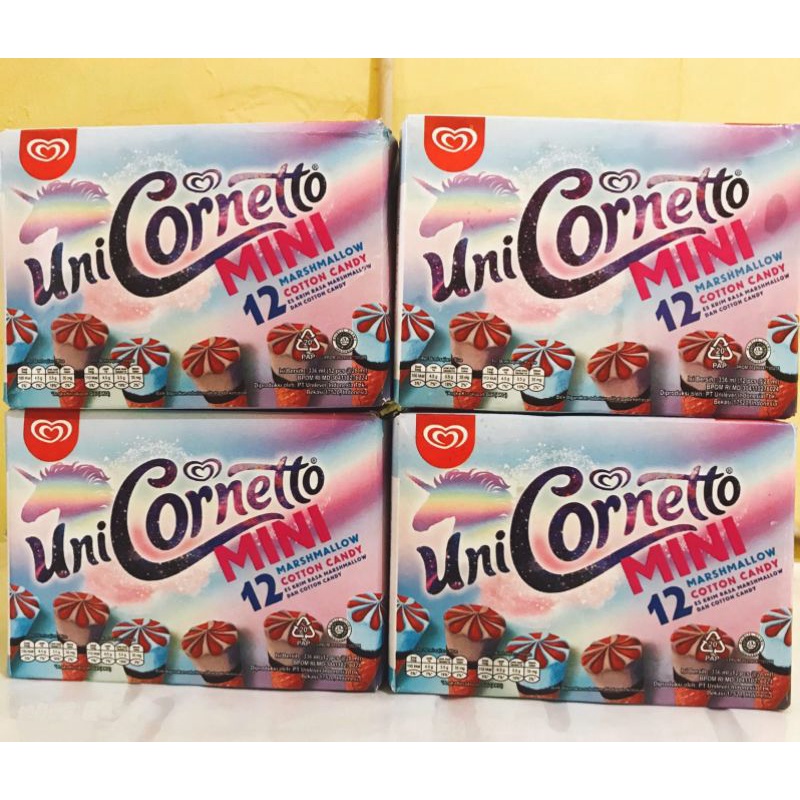 Jual Cornetto mini Unicron 1box isi 12 | Shopee Indonesia